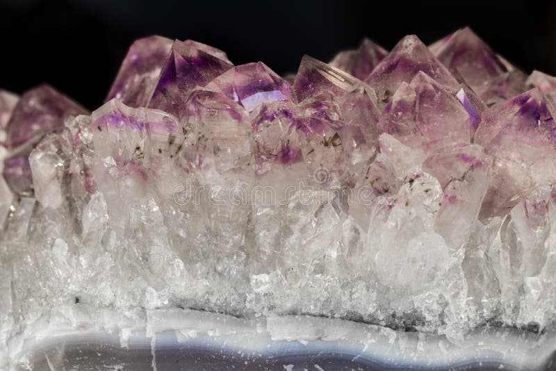 A Beautiful Amethyst Crystal Close Up Stock Image - Image of closeup ...