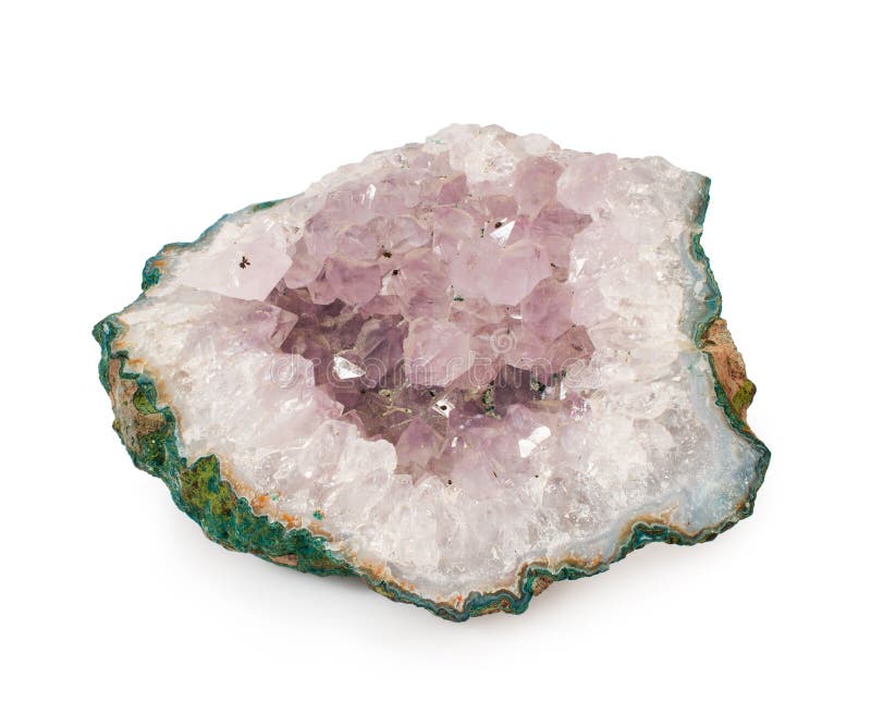 Beautiful Amethyst Druse Close-up Stock Photo - Image of pink, precious ...