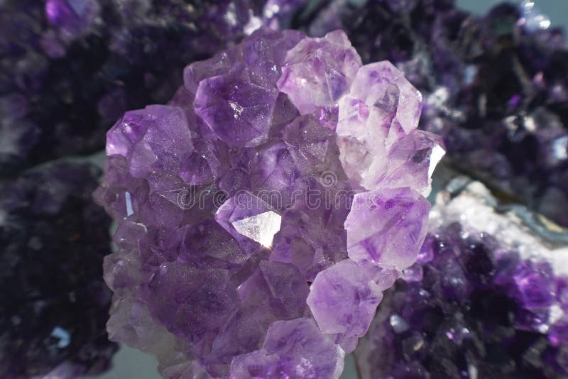 Beautiful Amethyst Gemstone Close Up High Quality Stock Photo - Image ...
