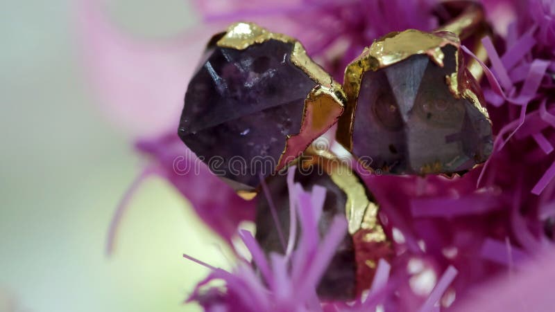 Beautiful amethyst ring stock image. Image of object - 137702051