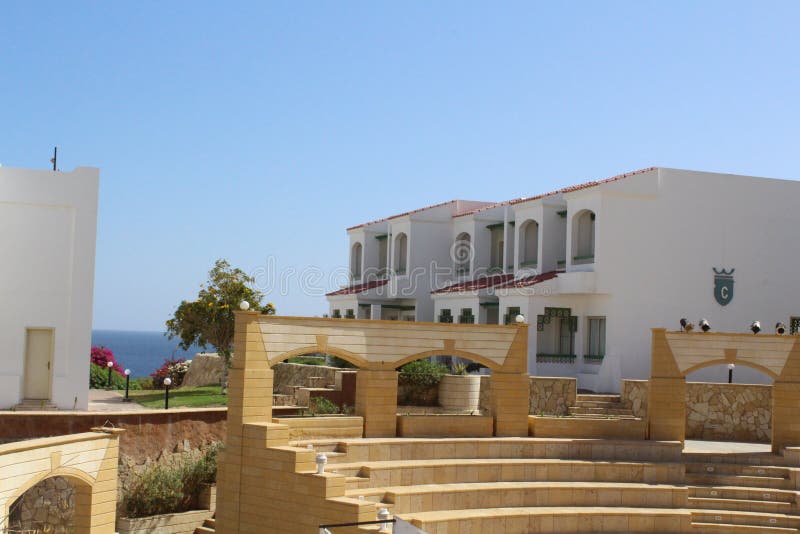 Beautiful Amphitheater in the Hotel Stock Photo - Image of city ...