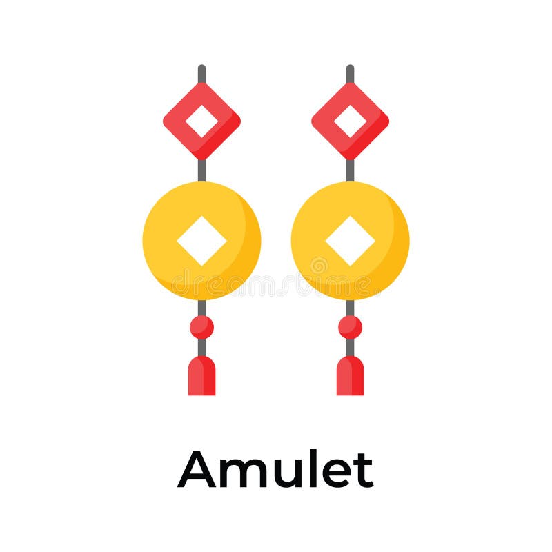Beautiful Amulet Icon Design in Modern Style Ready To Use Vector Stock ...