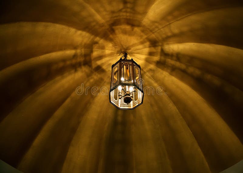 Ancient Lamp Hanging from the Ceiling Stock Photo - Image of hanging ...