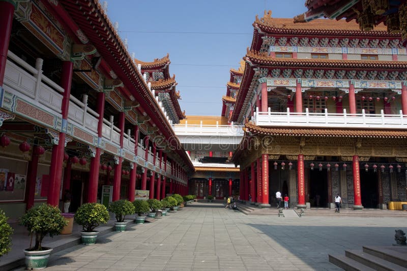 Traditional Wood Architecture of China Stock Photo - Image of adorn ...