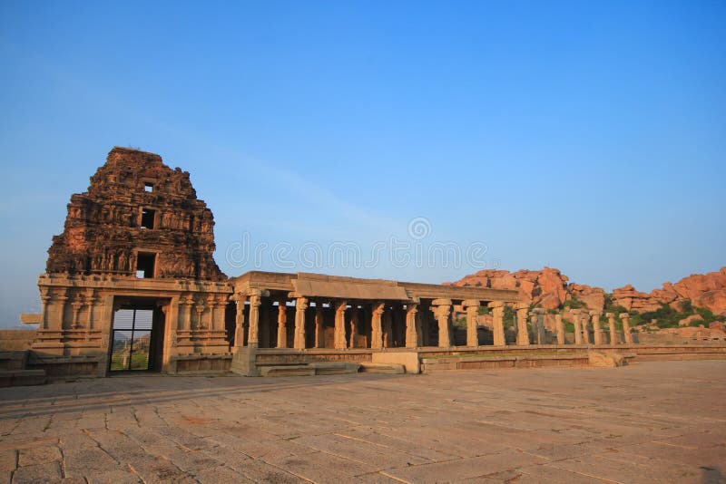 15th Century Ancient Temple Gate, Hampi, India Stock Photo - Image of ...