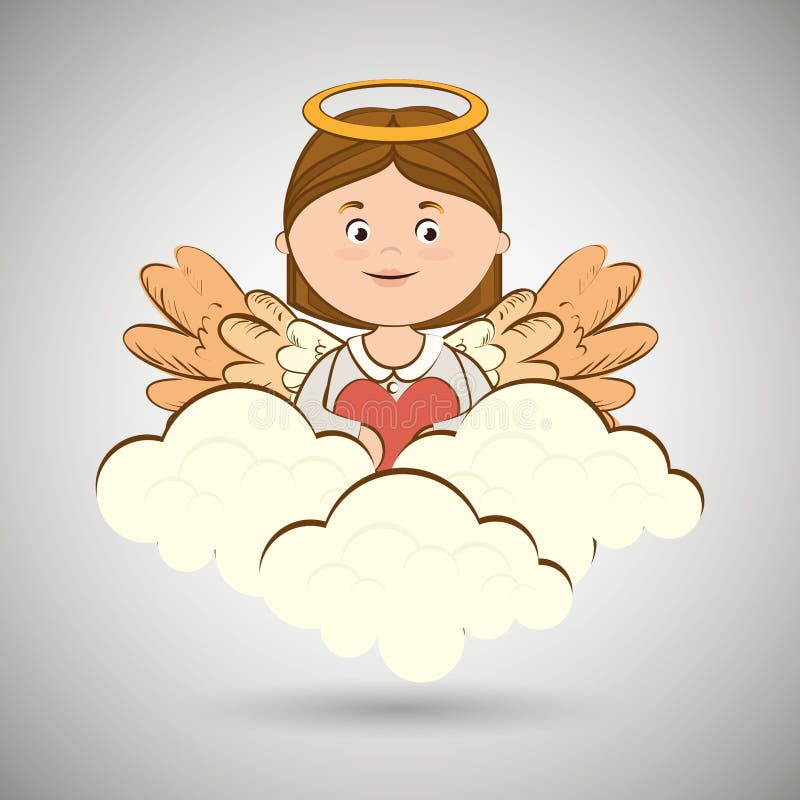 Beautiful angel design stock illustration. Illustration of beauty ...