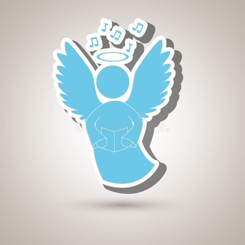 Beautiful angel design stock illustration. Illustration of religion ...