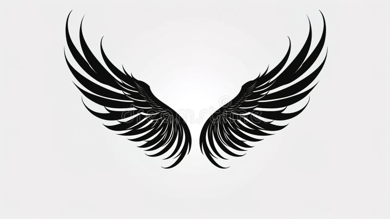 Beautiful Angel Wing Pattern Design.AI Generated Stock Illustration ...
