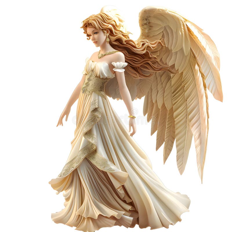 Beautiful angel with wings stock illustration. Illustration of holiday ...