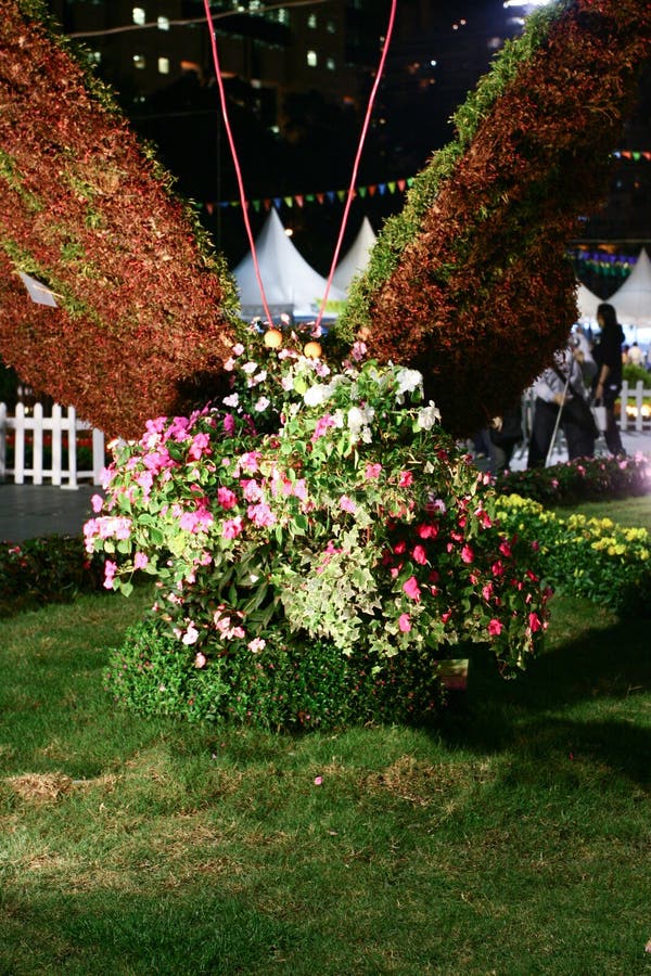 A Beautiful Animal Shaped Topiary at Garden Stock Image - Image of ...