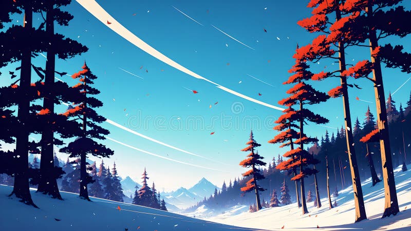 Beautiful Anime Style Wallpaper. Generated with Ai Stock Photo - Image ...