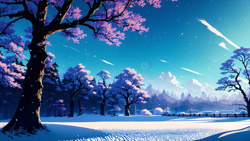 Anime Snow Scenery