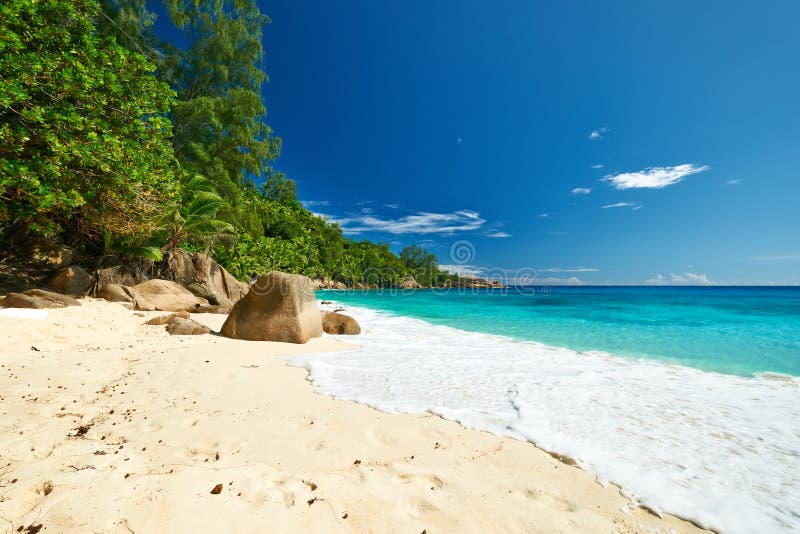 Beautiful Anse Intendance Beach at Seychelles Stock Image - Image of ...