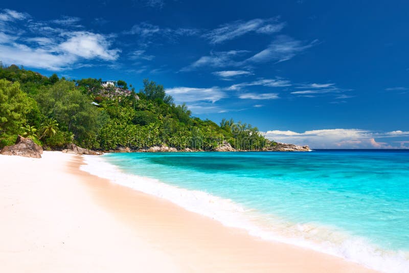 Beautiful Anse Intendance Beach at Seychelles Stock Image - Image of ...