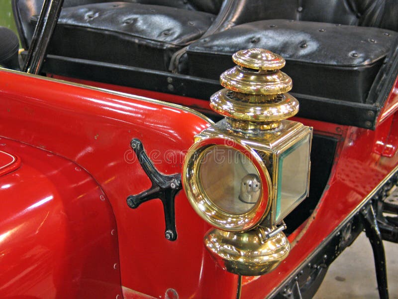 Beautiful Antique Car Brass Lamp Stock Image - Image of classic, design ...