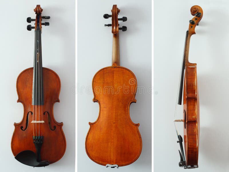 Beautiful Antique Violin from All Sides Stock Photo - Image of nice ...