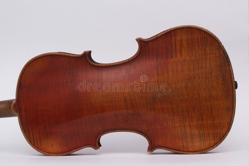 Beautiful Antique Violin Flamed Maple Back Stock Photo - Image of ...
