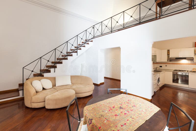 Beautiful Apartment Classic Stock Photo - Image of parquet, furniture ...