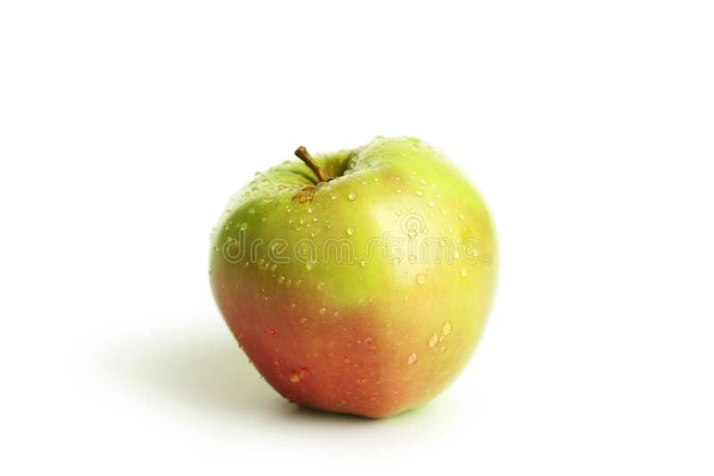 Beautiful Apple Isolated on White. Stock Photo - Image of fruitage ...