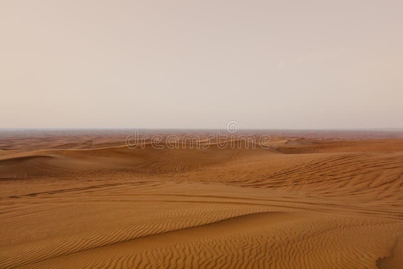 Beautiful Arabian Desert Landscape Stock Photo - Image of lonely ...