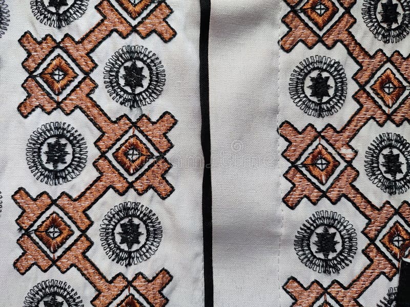 Beautiful Arabic Textures and Patterns on Muslim Clothes Stock Image ...