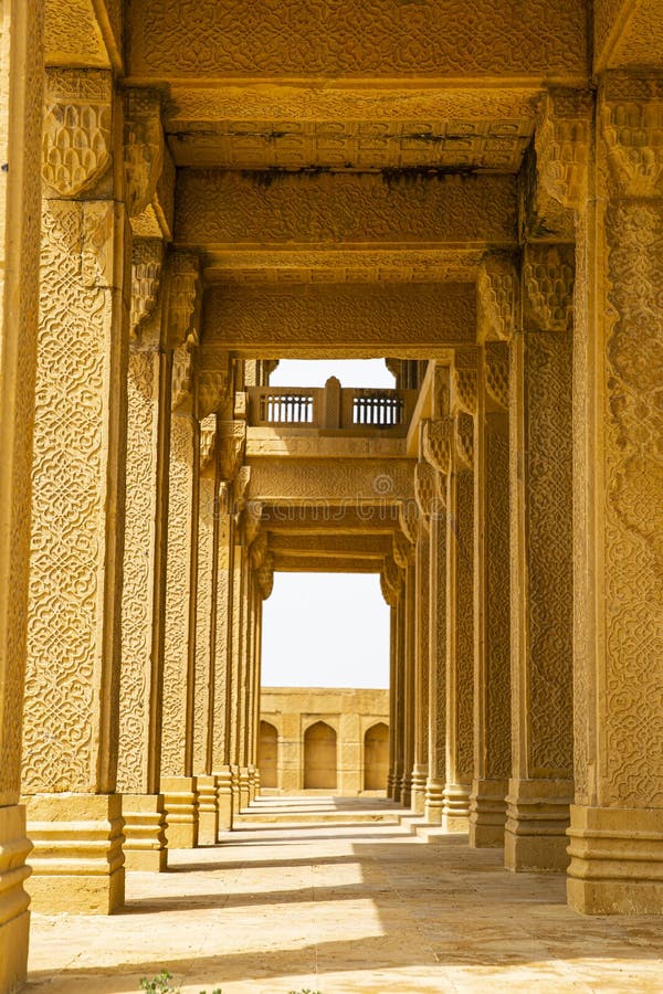 Makli Necropolis in Pakistan. Monumental Funeral Architecture Stock ...