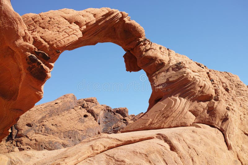 Valley of Fire Arch stock photo. Image of sandstone, nevada - 29818432