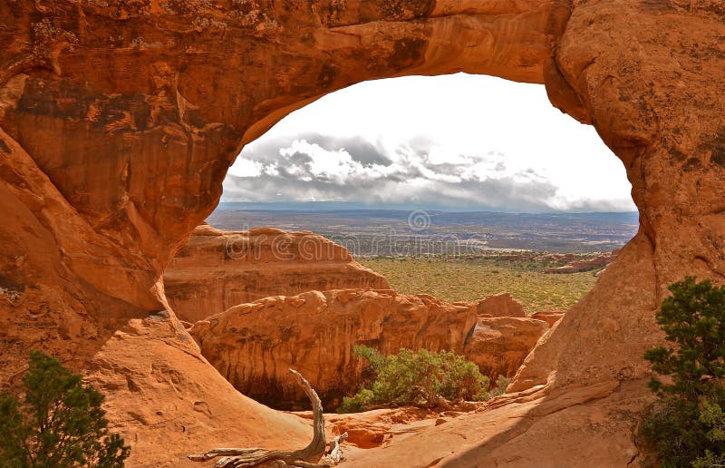 Beautiful Arches National Park, Utah Stock Photo - Image of evening ...