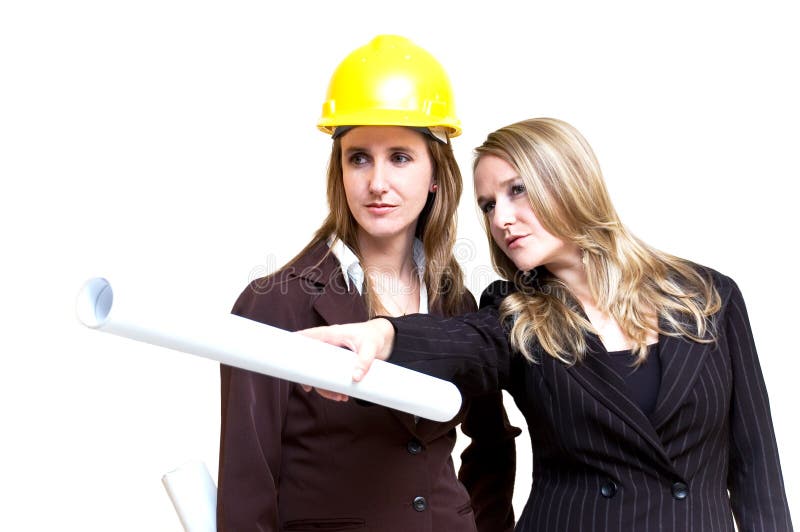 Beautiful architect women stock photo. Image of industrial - 5740292