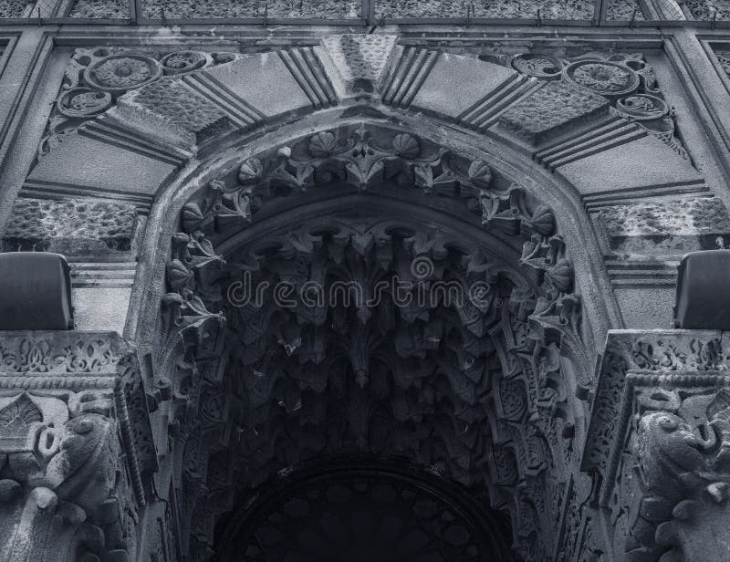 Beautiful Architectural Arch In The Gothic Style Stock Image - Image of ...