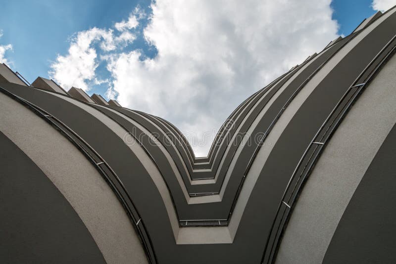 Beautiful Architectural Building Stock Image - Image of room, night ...
