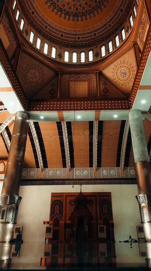 Beautiful Architectural Color of Mosque Stock Photo - Image of middle ...