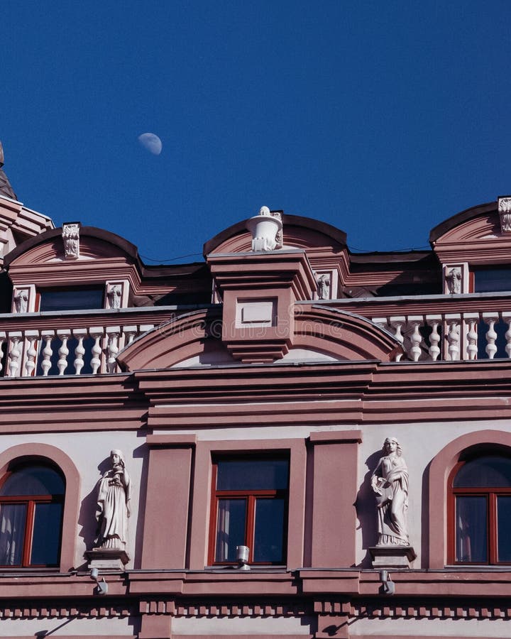 Beautiful Architecture, Architectural Building, Pink Architecture, Moon ...