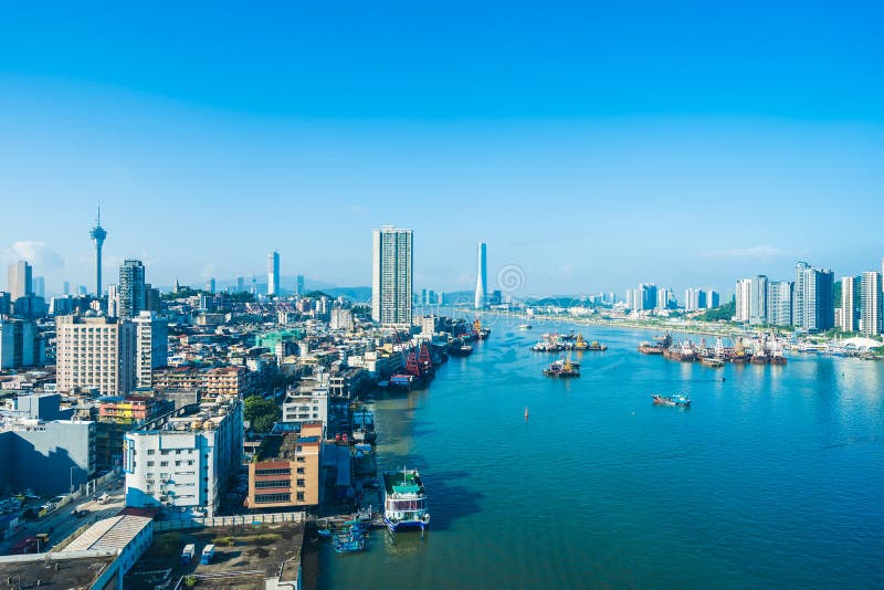 Beautiful Architecture Building Cityscape of Macau City Editorial Photo ...