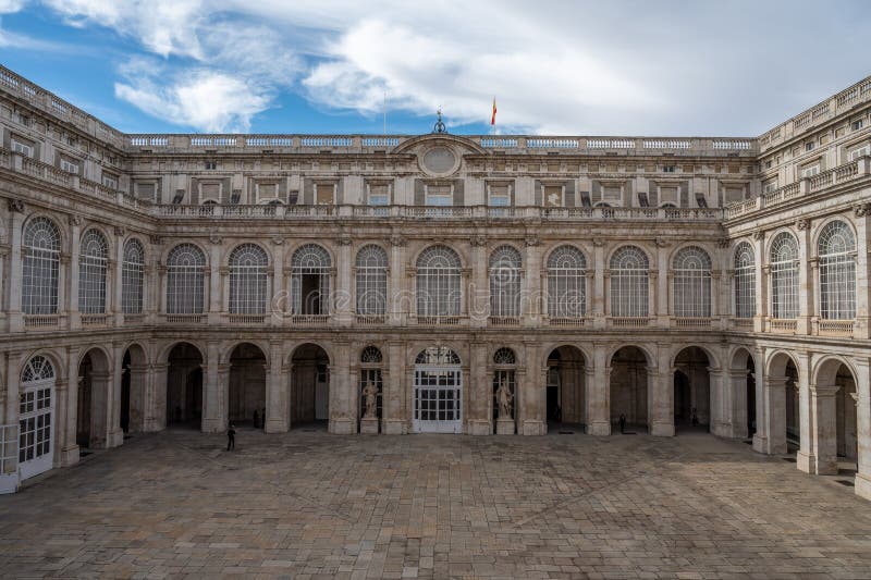 Architecture Inside the Royal Palace of Madrid Stock Photo - Image of ...