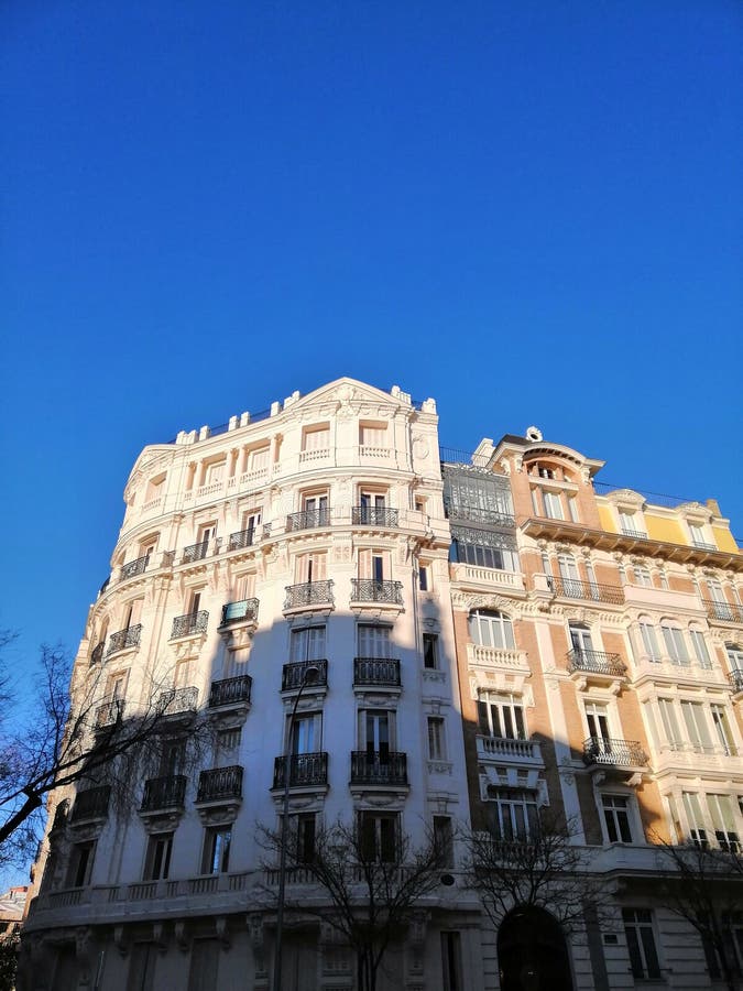 Beautiful Architecture of Madrid, Spain Stock Photo - Image of ancient ...