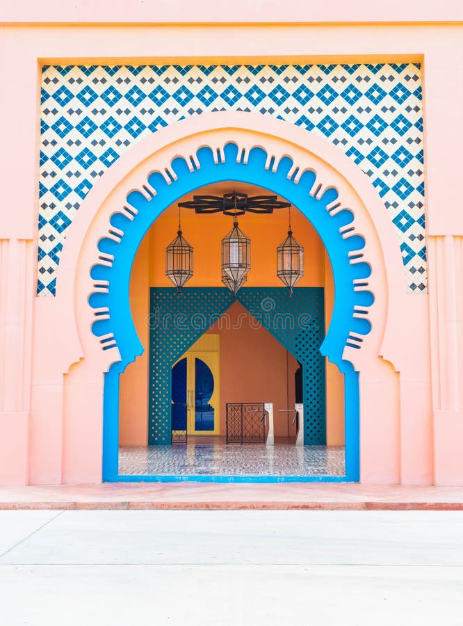 Beautiful Architecture Morocco Style Stock Photo - Image of arabian ...