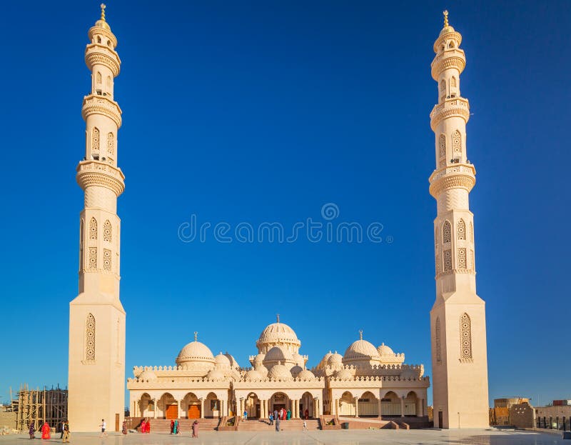 Beautiful Architecture of Mosque in Hurghada Stock Image - Image of ...