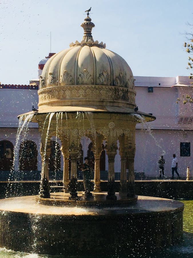 Beautiful Architecture Pattern in Fountain Stock Image - Image of tower ...