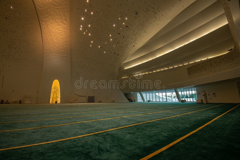 Education City Mosque in Doha Qatar Editorial Image - Image of carpet ...