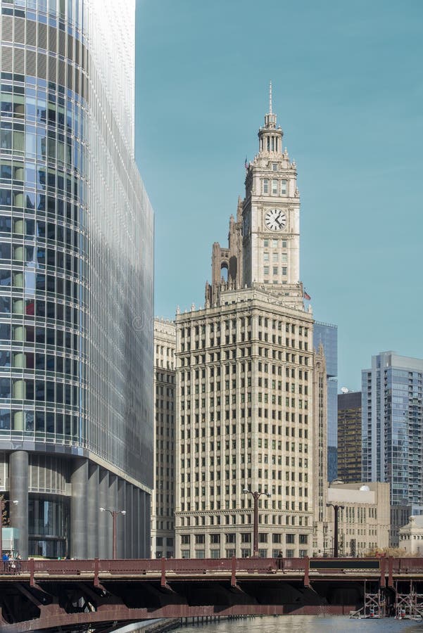 Beautiful Architecture Skyscrapers of Chicago Editorial Image - Image ...