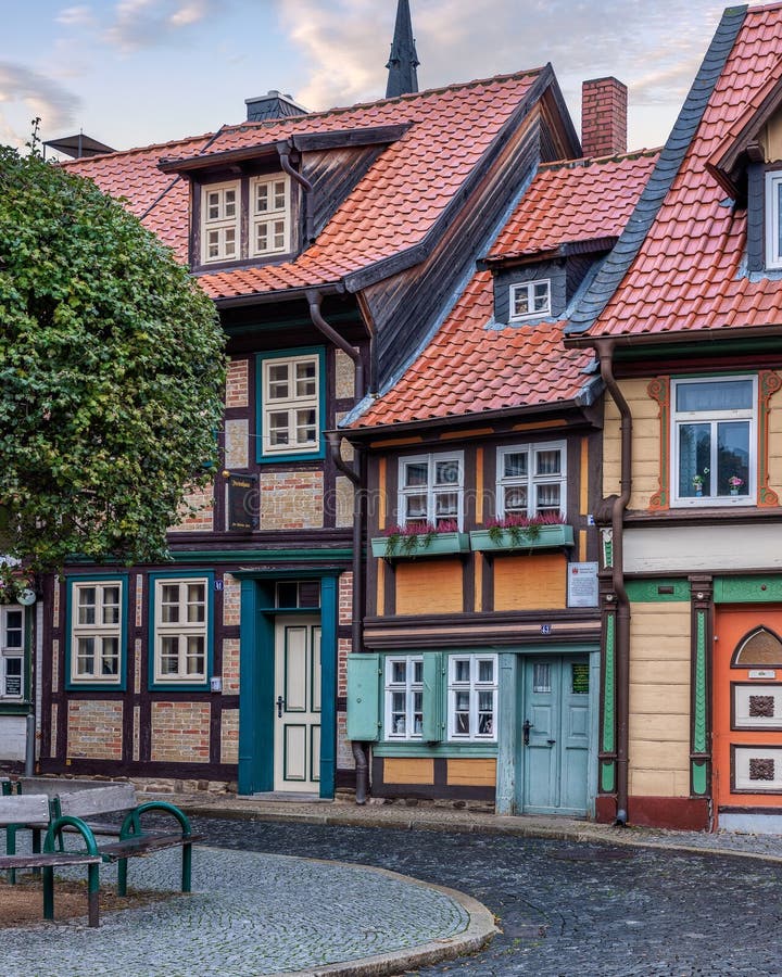 Beautiful Architecture of Wernigerode Featuring Traditional Buildings ...