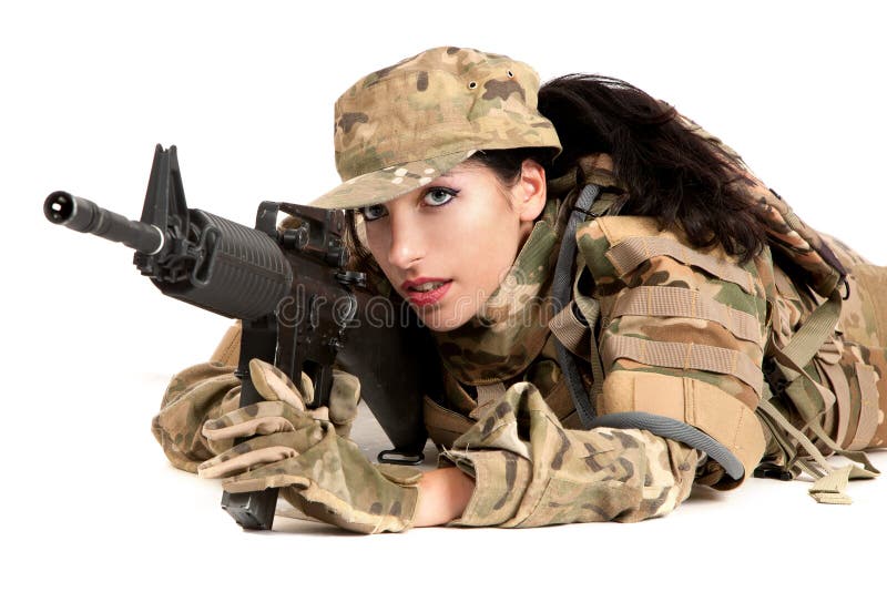 Army Beauty stock photo. Image of woman, atractive, latin - 470702