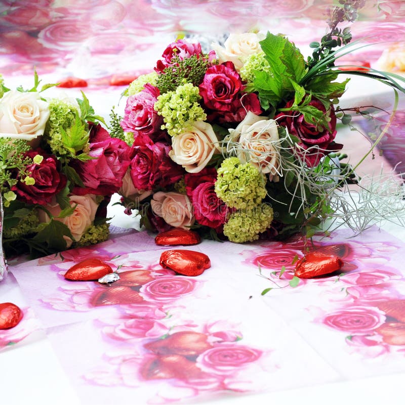 Beautiful Arrangement of Flowers Stock Photo - Image of bride, bouquet ...