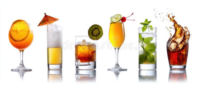 The Beautiful Array of Colorful Cocktails and Refreshing Beverages AI ...