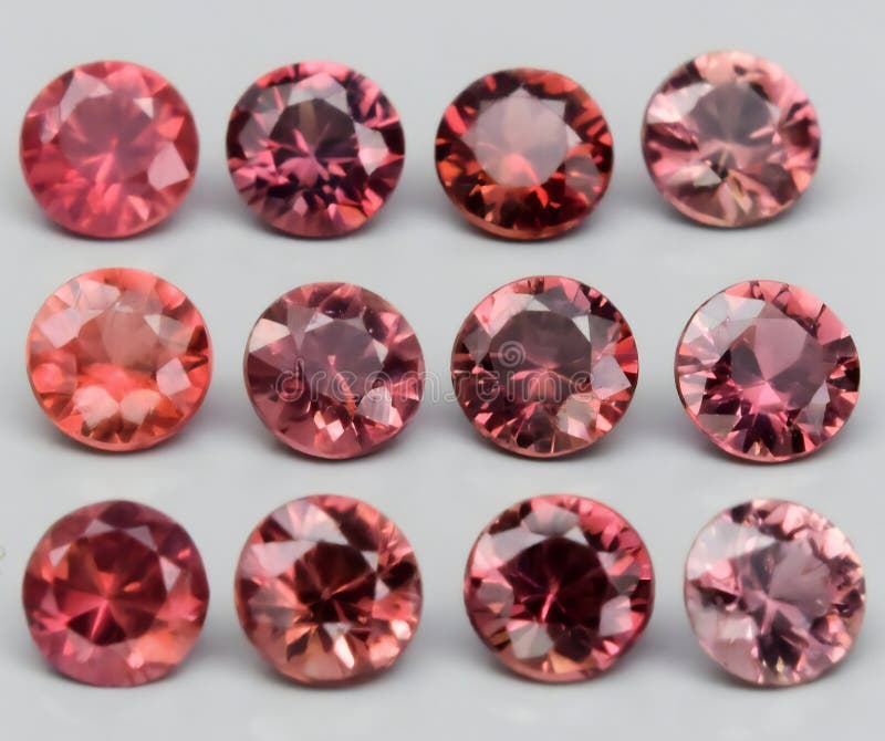 Beautiful Array of Vibrantly Colored Precious Gemstones Displayed ...