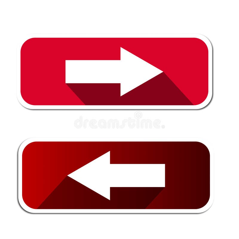 Beautiful Arrow Left Right Up Down Lower Upper Stock Illustration ...