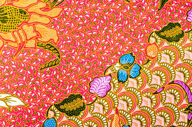 The Beautiful of Art Batik Textile Pattern Stock Photo - Image of ...