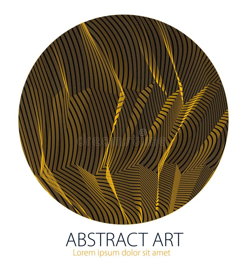 Beautiful Art Element, Linear Texture of Surface or Textile in a Stock ...