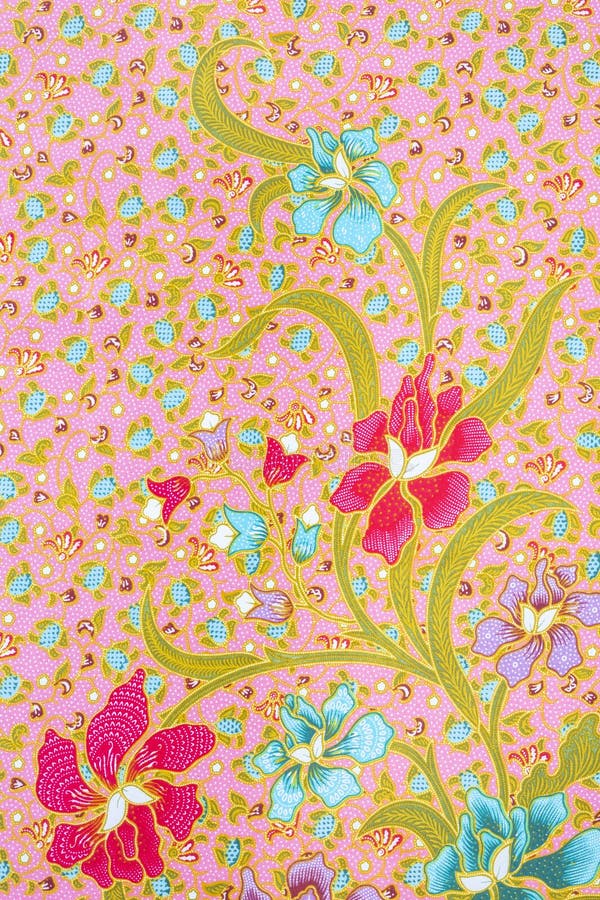 The Beautiful of Art Malaysian and Indonesian Batik Pattern Stock ...